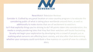 NewsWatch TV Reviews | PPTX