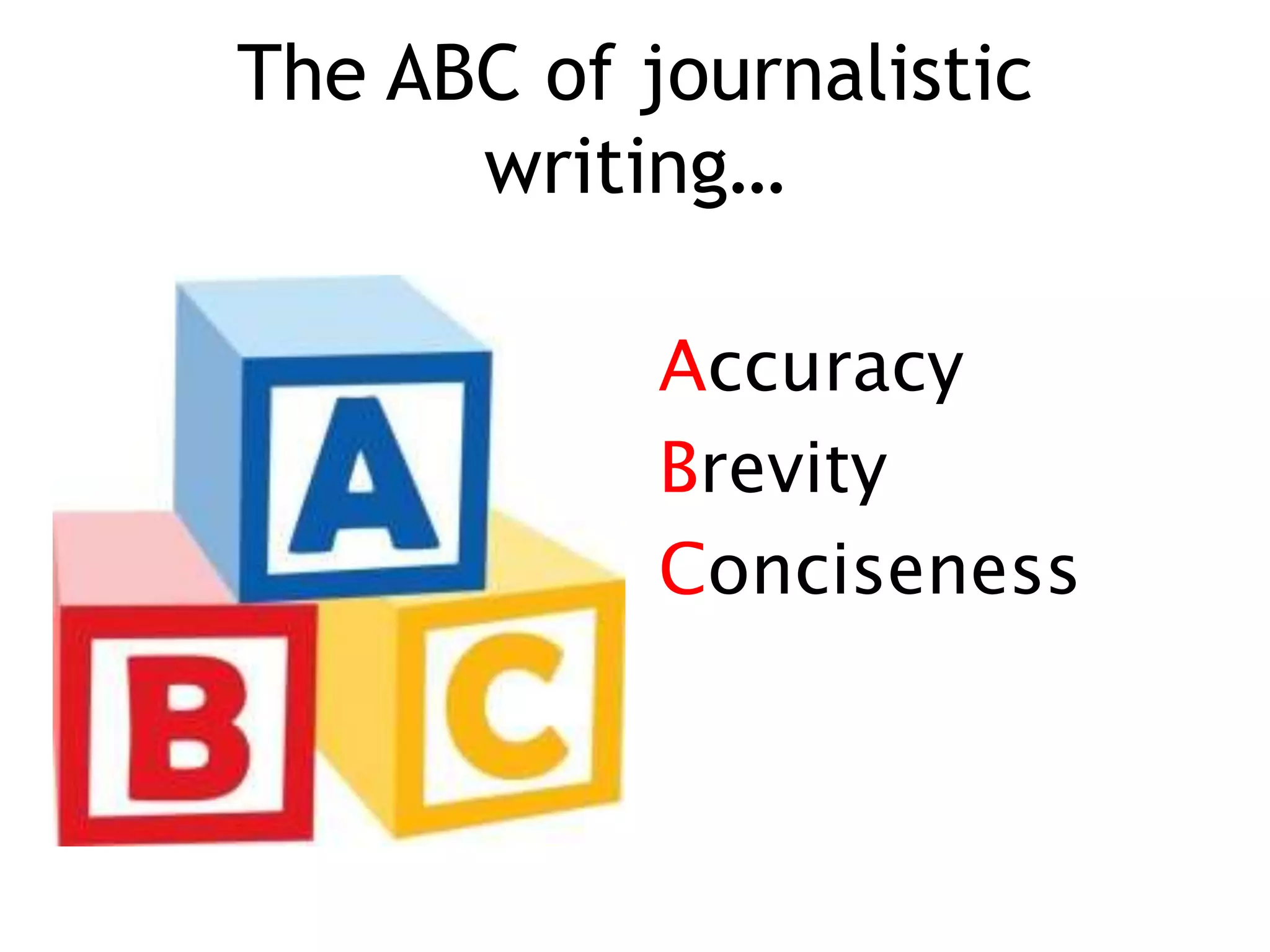 Basic Journalistic Writing | PPTX