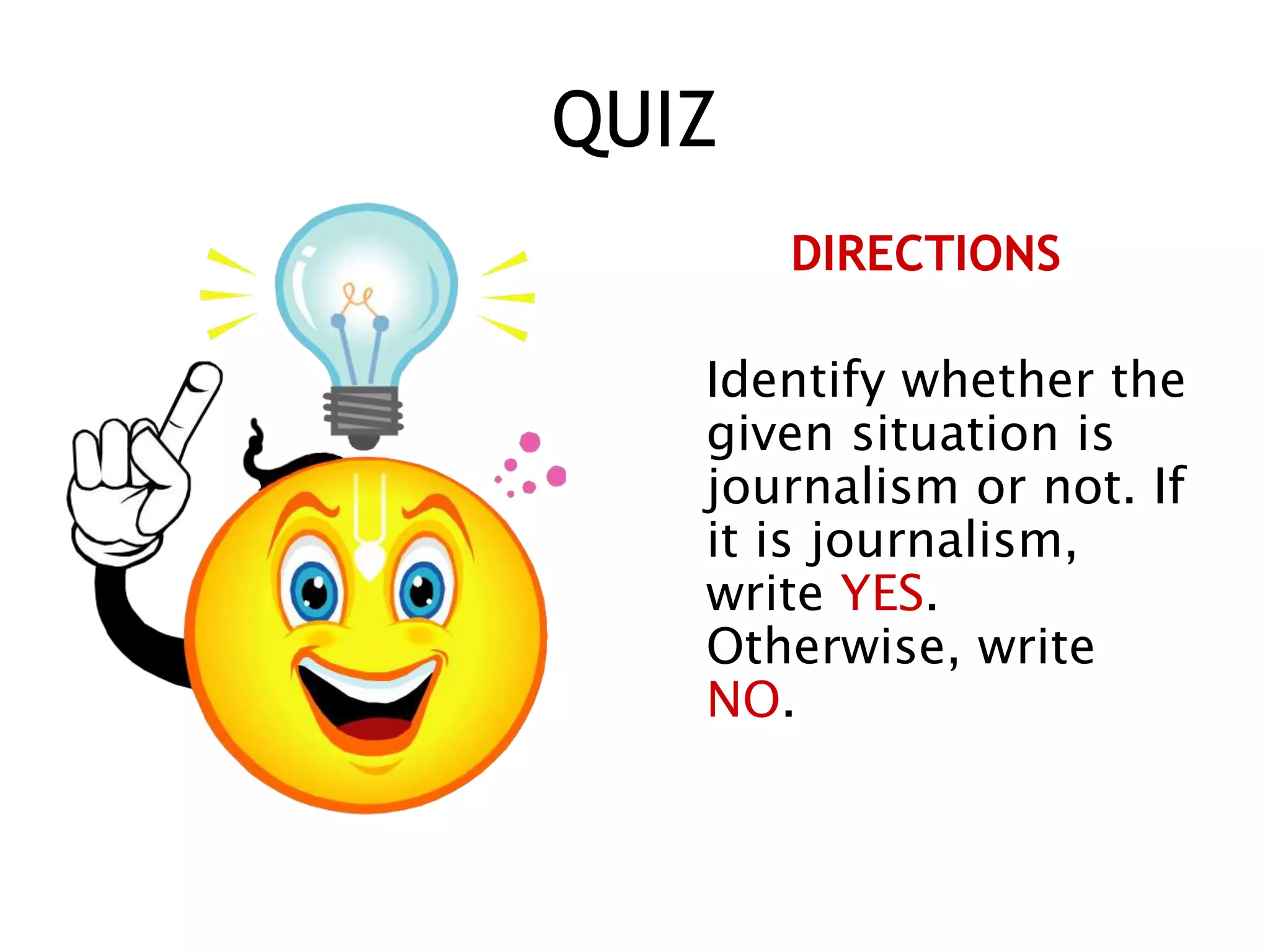 Basic Journalistic Writing | PPTX