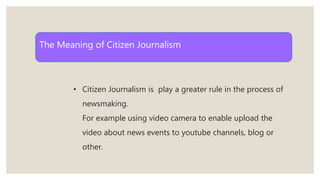 Journalism | PPT
