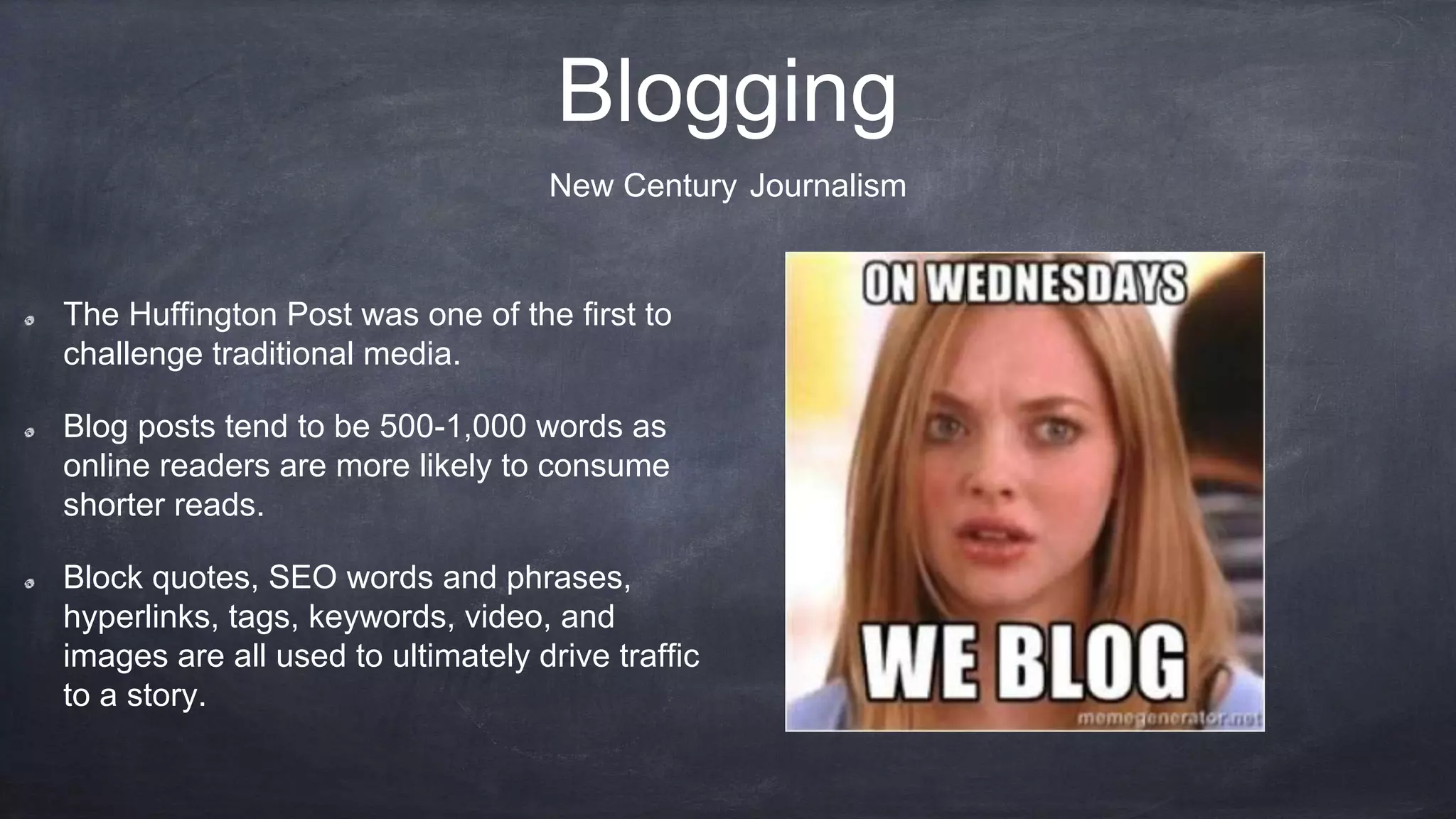 Lecture Presentation: Social Media in Journalism | PPTX