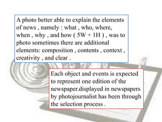 Journalism ppt (The Power Of Picture) | PPTX