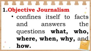 JOURNALISM Quarter 1 W2 Roles of Journalism | PPTX