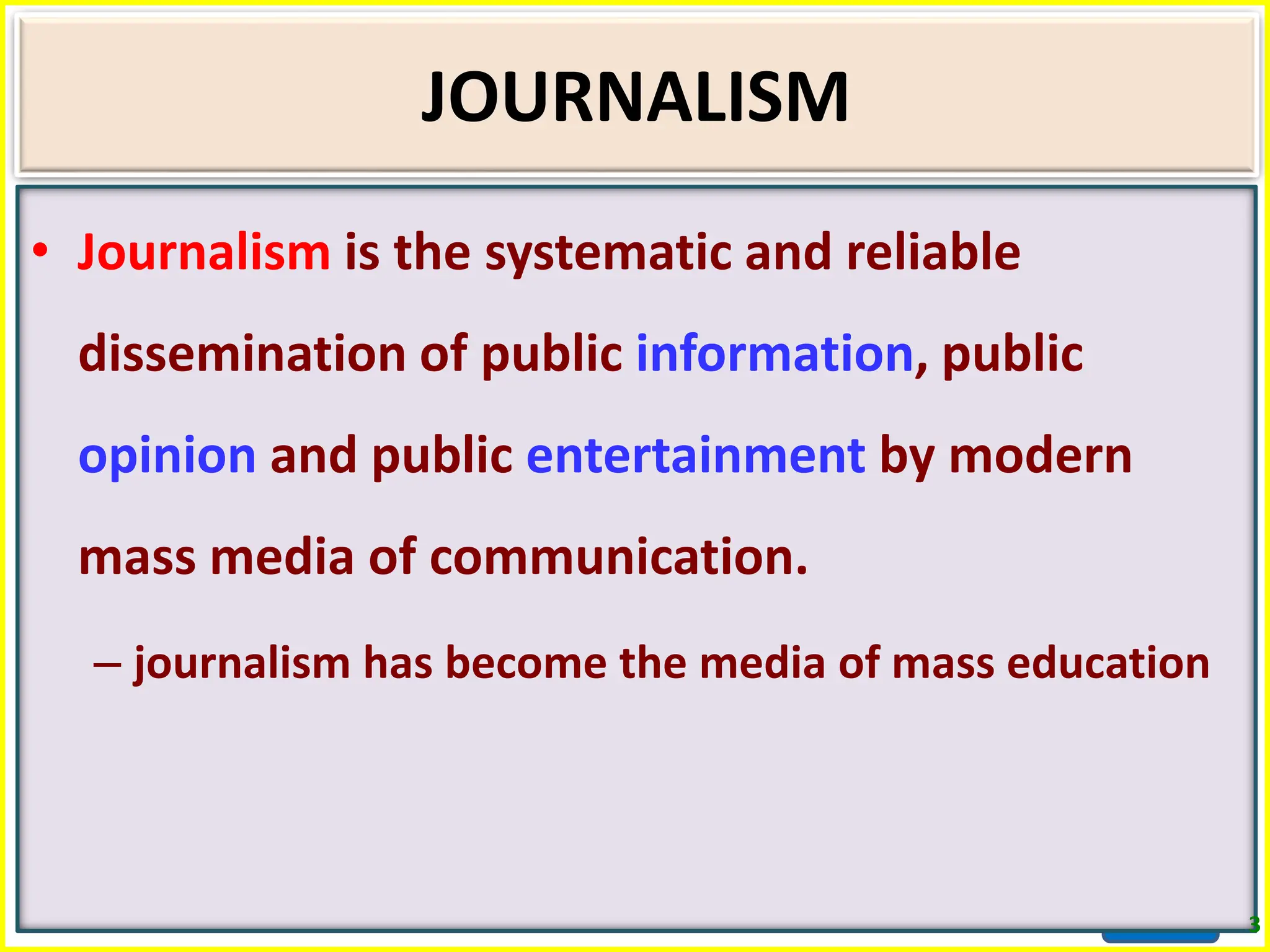 JournalismRadio introduction definition types of news | PPT