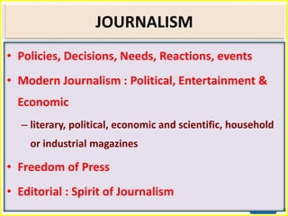 JournalismRadio introduction definition types of news | PDF