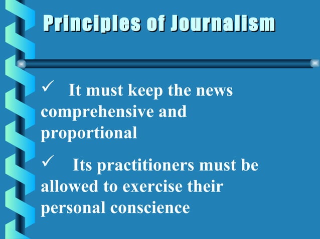 Journalism roles and values | PPT