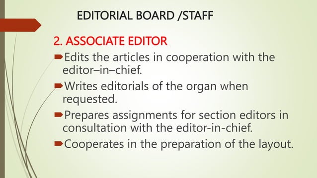 JOURNALISM_R&R EDITORIAL BOARD.pptx | Publishing Industry | Industries