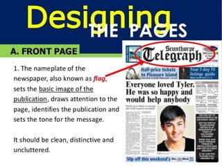 JOURNALISM - Layout newspaper , basics and principles | PPTX