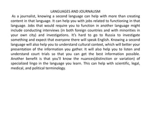 Journalism Translation and Journalism.pptx | Business | Business and ...
