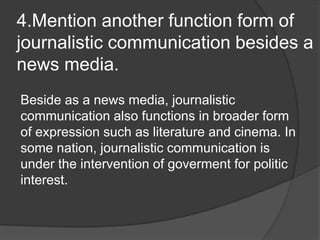 Journalism tugas | PPT