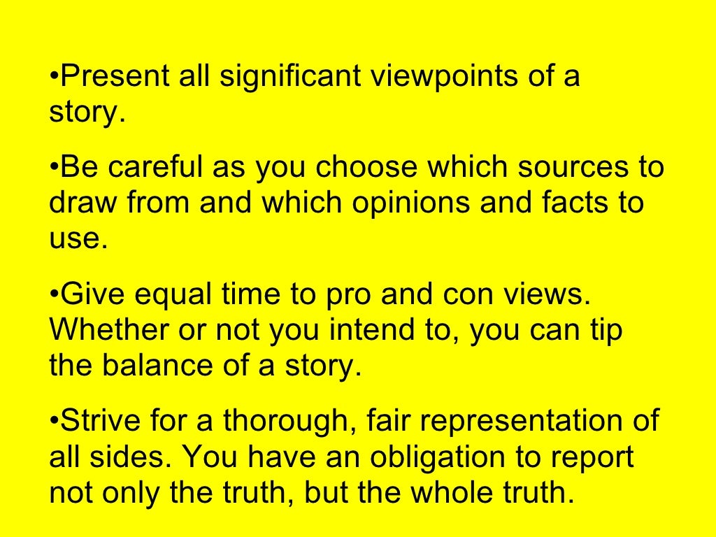 Journalistic Writing