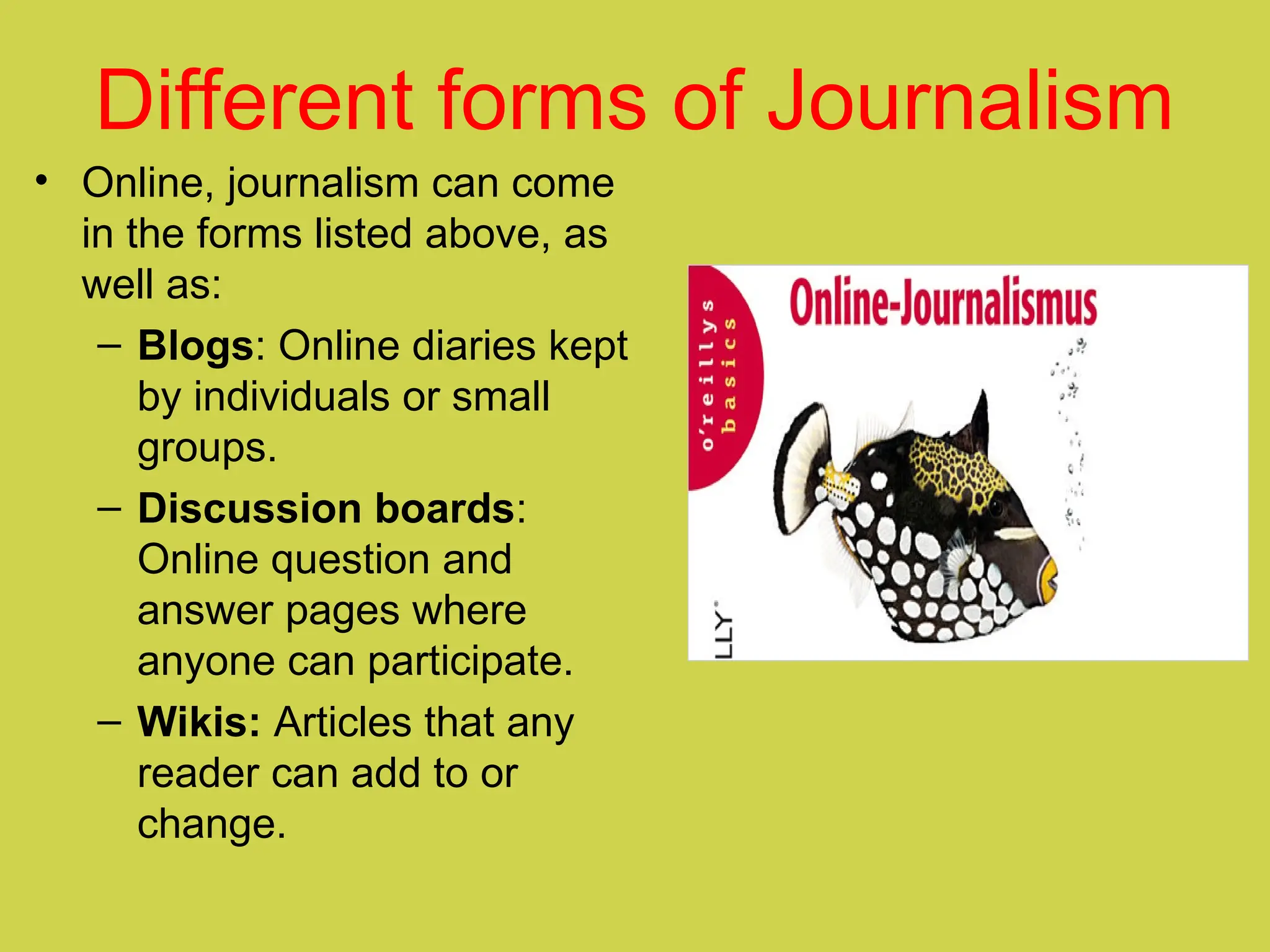 Journalistic writing Lesson English 7 3rd quarter | PPT