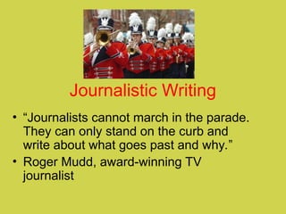 Journalistic writing Lesson English 7 3rd quarter | PPT