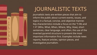 JOURNALISTIC (GROUP 1).pptx............................ | PPTX