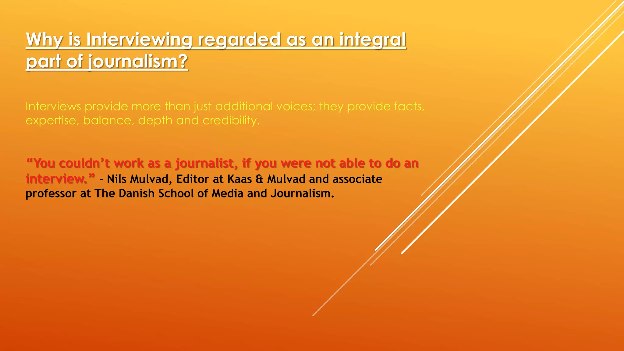 Journalistic interview | PPTX