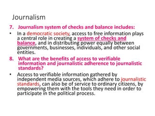 Journalistic principles and ethic questions exam-journalism_(l1) | PPTX