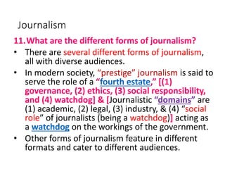 Journalistic principles and ethic questions exam-journalism_(l1) | PPTX