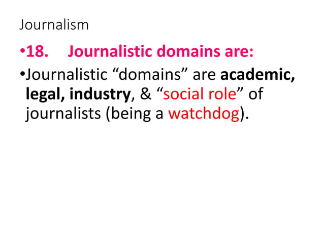Journalistic principles and ethic questions exam-journalism_(l1) | PPTX ...