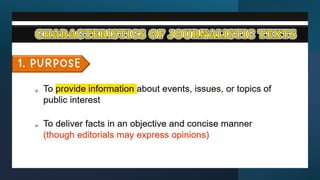 WHAT IS JOURNALISTIC TEXT TERMS AND DEFINITION.pptx