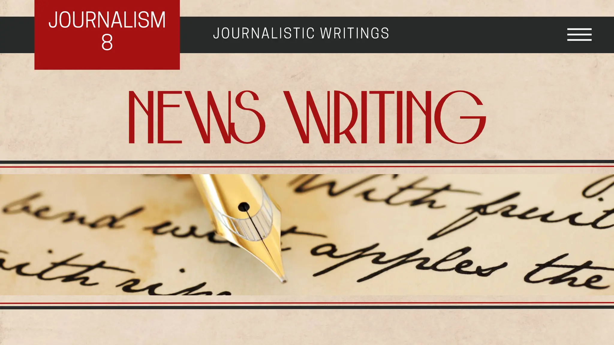 JOURNALISTIC WRITING.pptx for Journalism | PPTX