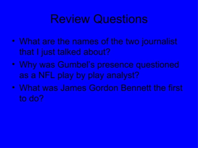 Journalist Power Point | PPT | Television | Entertainment