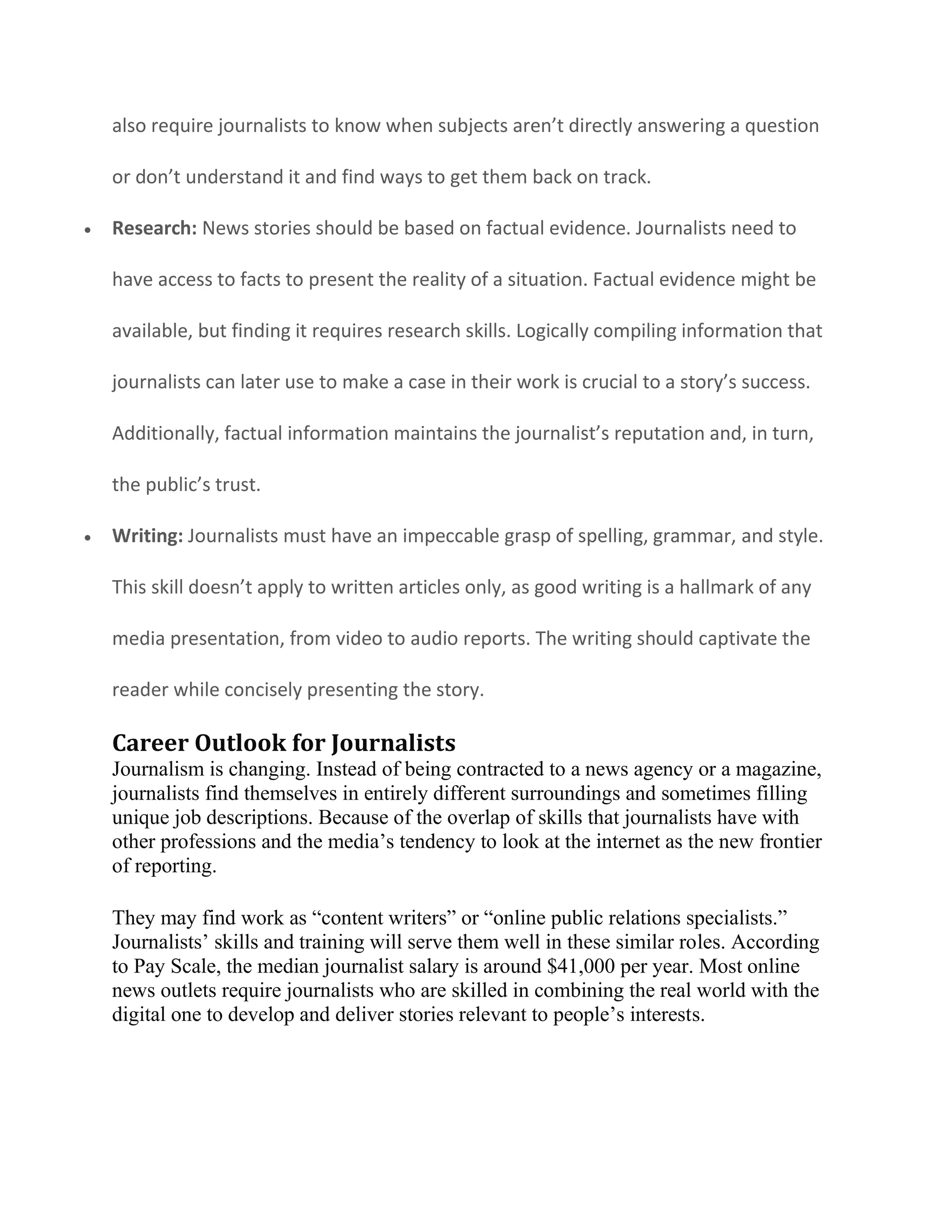 Journalist vs. Reporter What’s the Difference | PDF