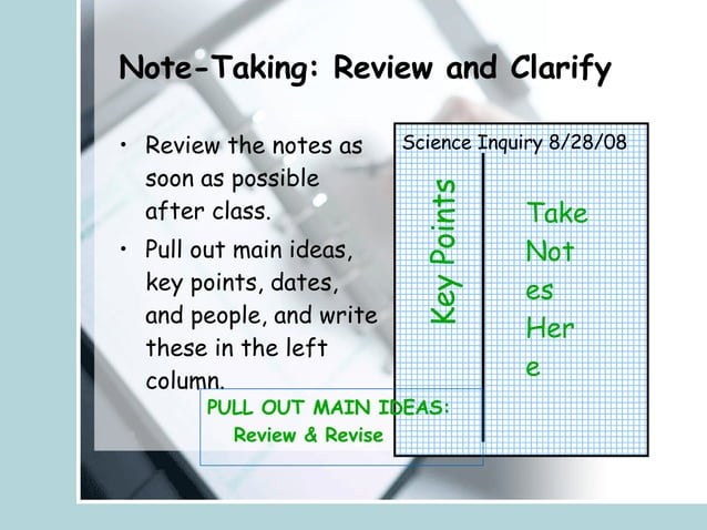 Journal Note Taking | PPT | Homework and Study | Education