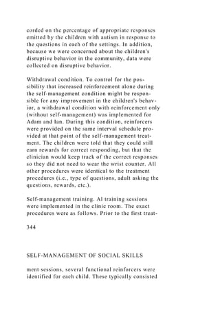 JOURNAL OF APPLIED BEHAVIOR ANALYSISIMPROVING SOCIAL SKILL | DOCX