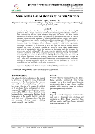 Journal of Artificial Intelligence Research & Advances vol-3 issue-3 | PDF