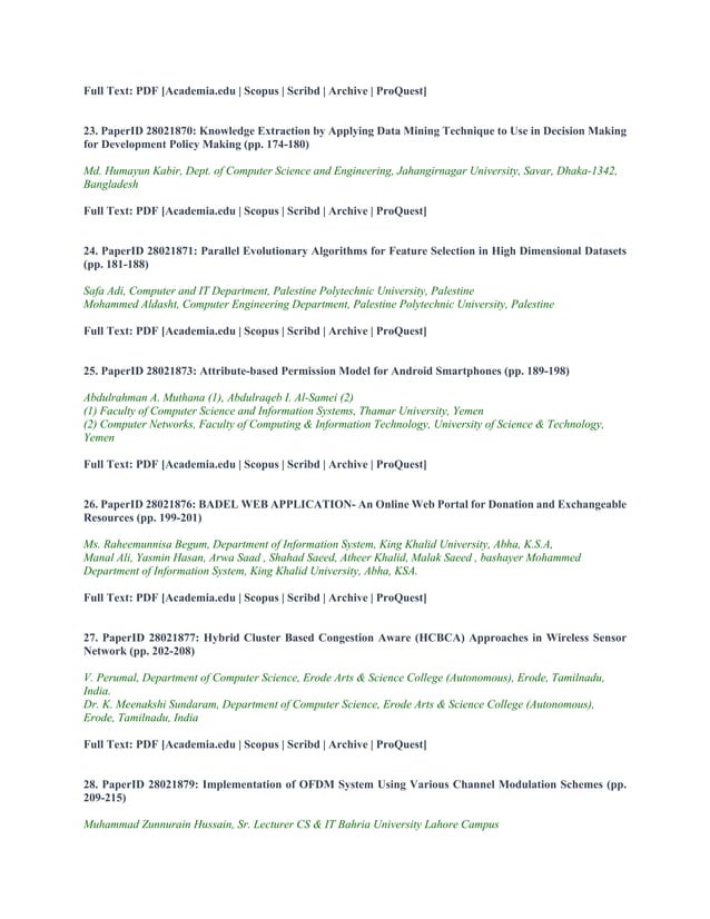 International Journal Of Computer Science Ijcsis March 2018 Full Volume Pdf