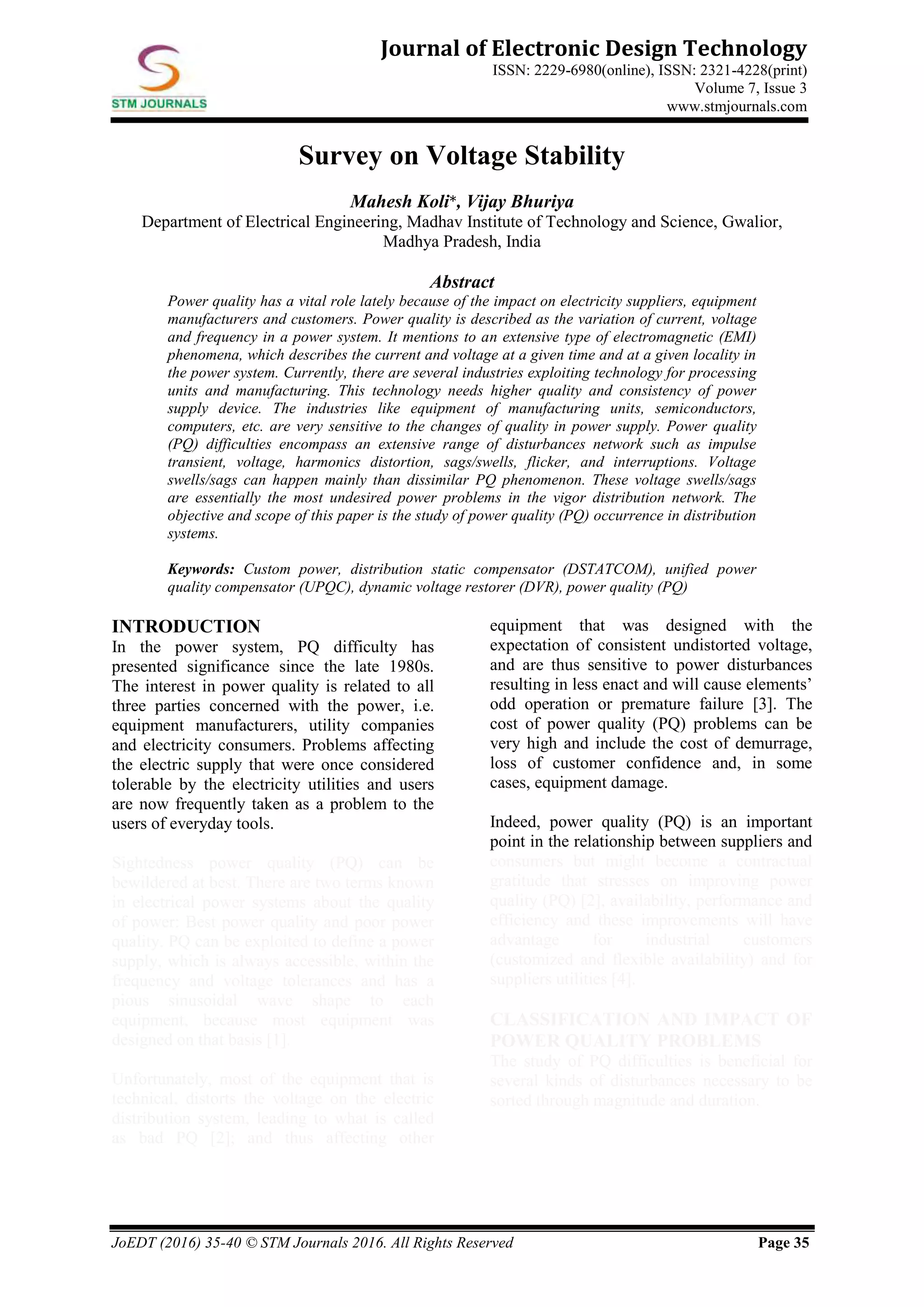 Journal of Electronic Design Technology vol 7 issue 3 | PDF