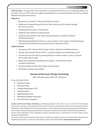 Journal of Electronic Design Technology vol 7 issue 3 | PDF