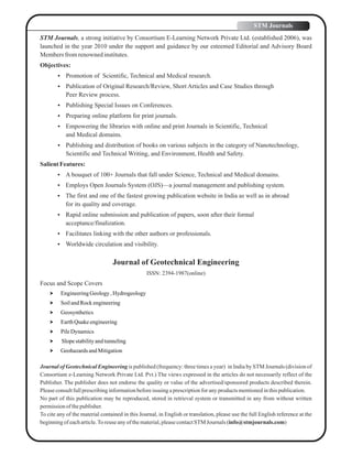 Journal of Geo technical - Engineering vol 3 issue 3 | PDF