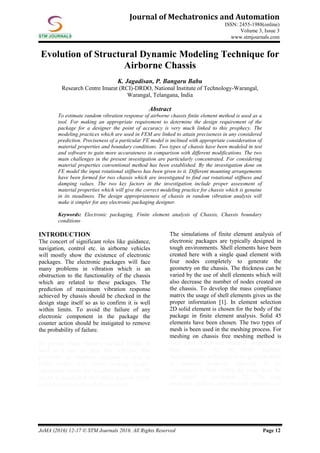 Journal of Mechatronics and Automation vol 3 issue 3 | PDF | Desktop ...