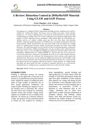 Journal of Mechatronics and Automation vol 3 issue 3 | PDF