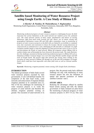 Journal of Remote Sensing & GIS vol 7 issue 3 | PDF