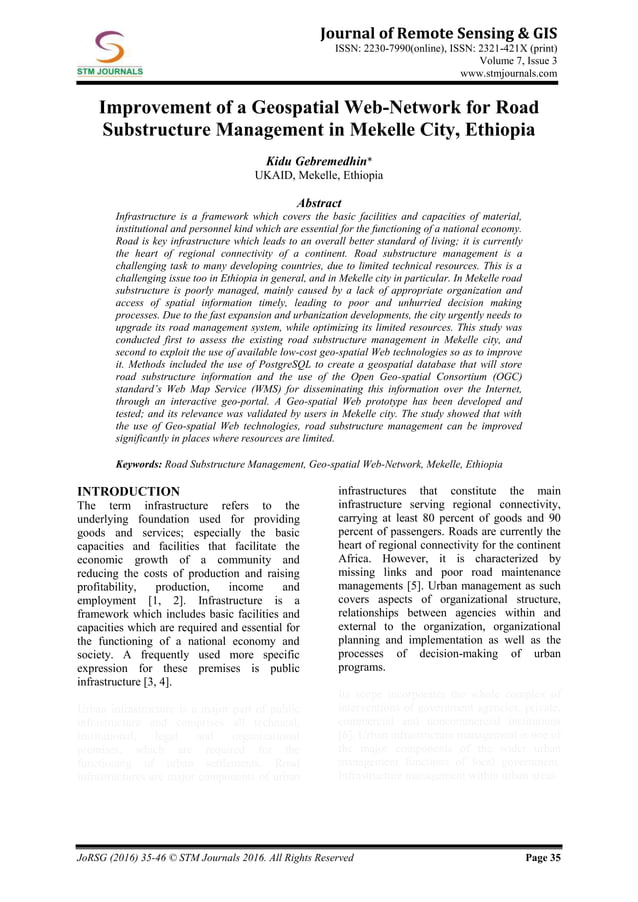 Journal of Remote Sensing & GIS vol 7 issue 3 | PDF