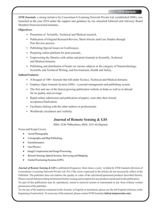 Journal of Remote Sensing & GIS vol 7 issue 3 | PDF