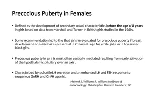 Central precocious puberty versus Premature thelarche | PPT