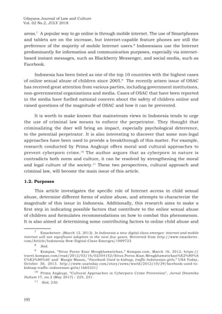 Journal online sexual abuse of children ecpat indonesia | PDF