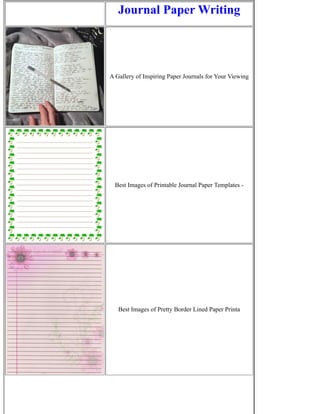 Journal Paper Writing | PDF | Free Download