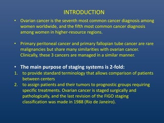 figo ovary staging update | PPTX