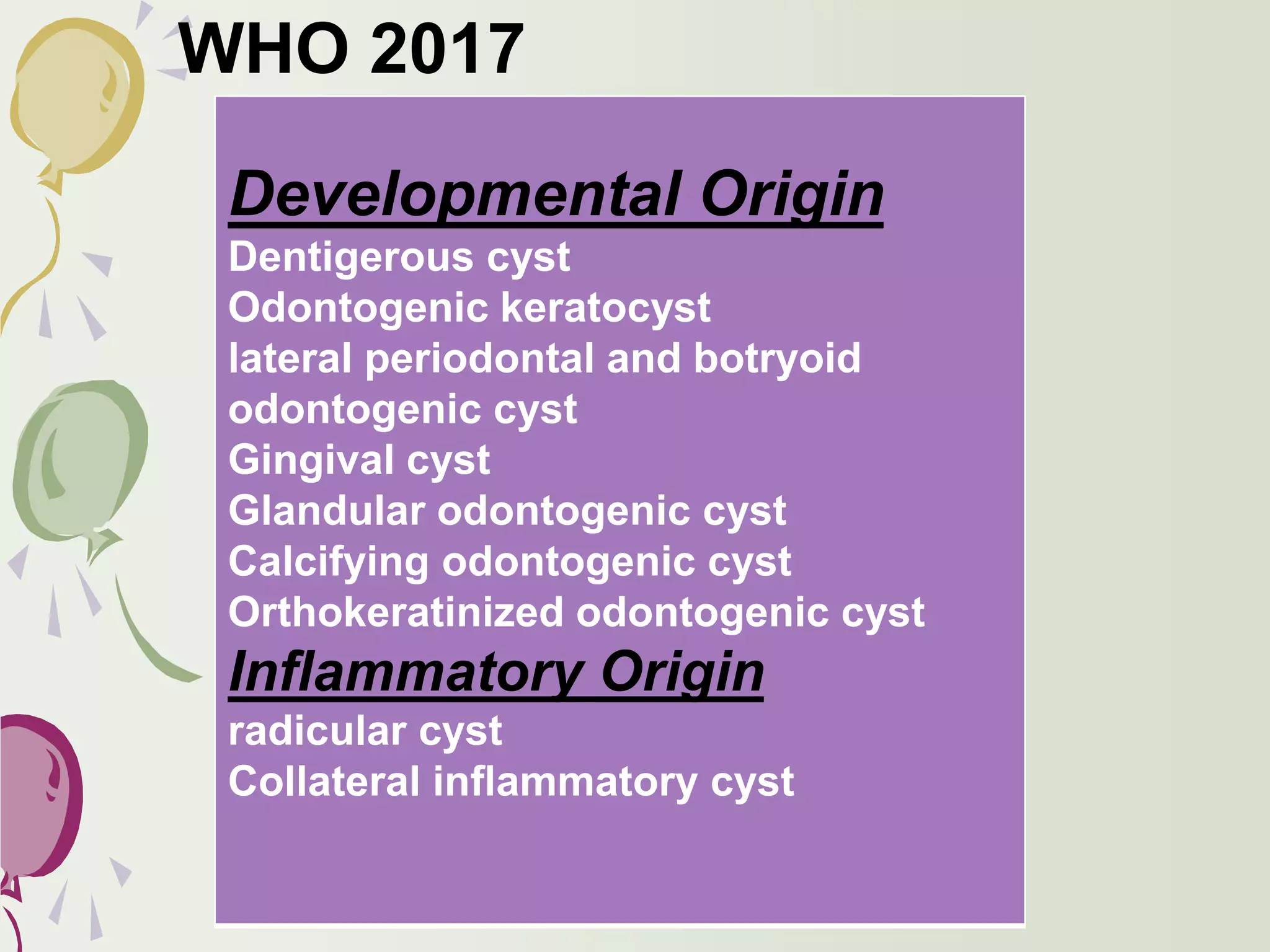 calcifying odontogenic cyst | PPTX
