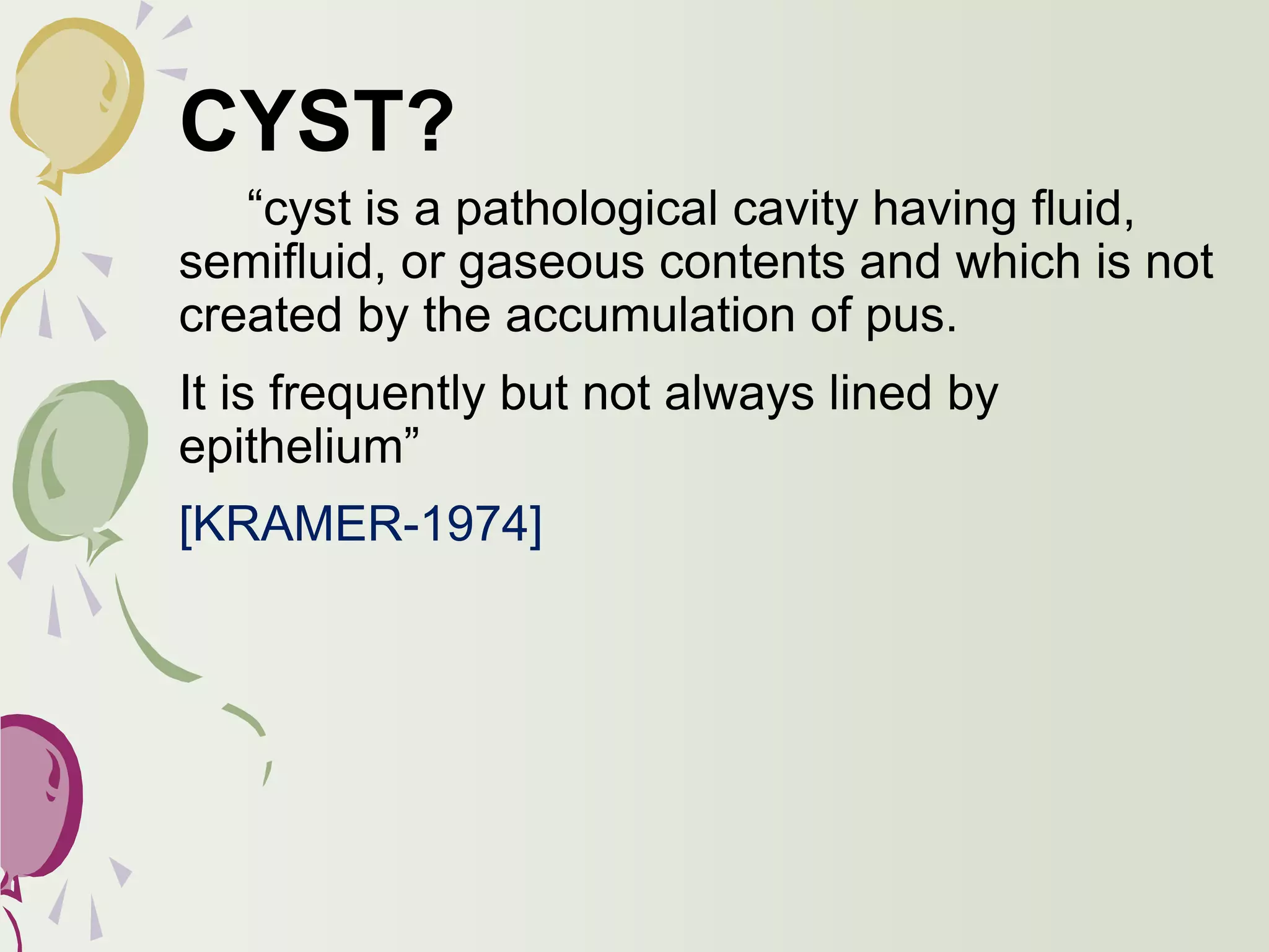 calcifying odontogenic cyst | PPTX