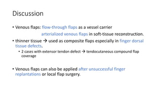 Clinical applications of free arterialized venous flaps | PDF