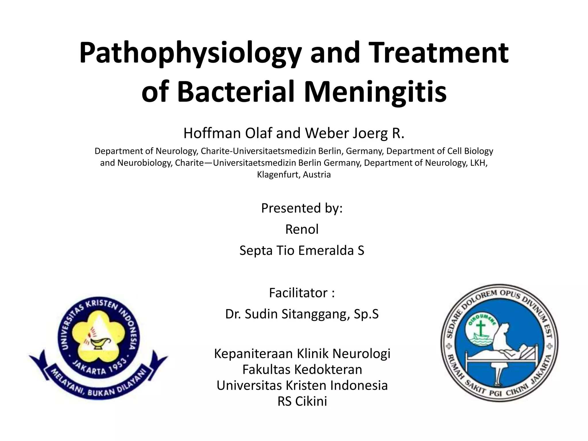 Pathophysiology and Treatment of Meningoencephalitis - A journal ...