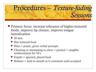 Journal Reporting - Teaching Chewing: A Structured Approach | PPT