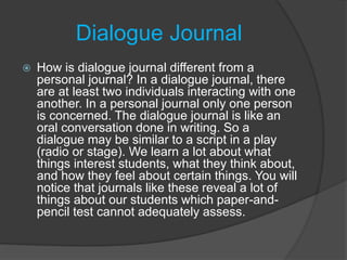 Journal As Assessment tool | PPTX