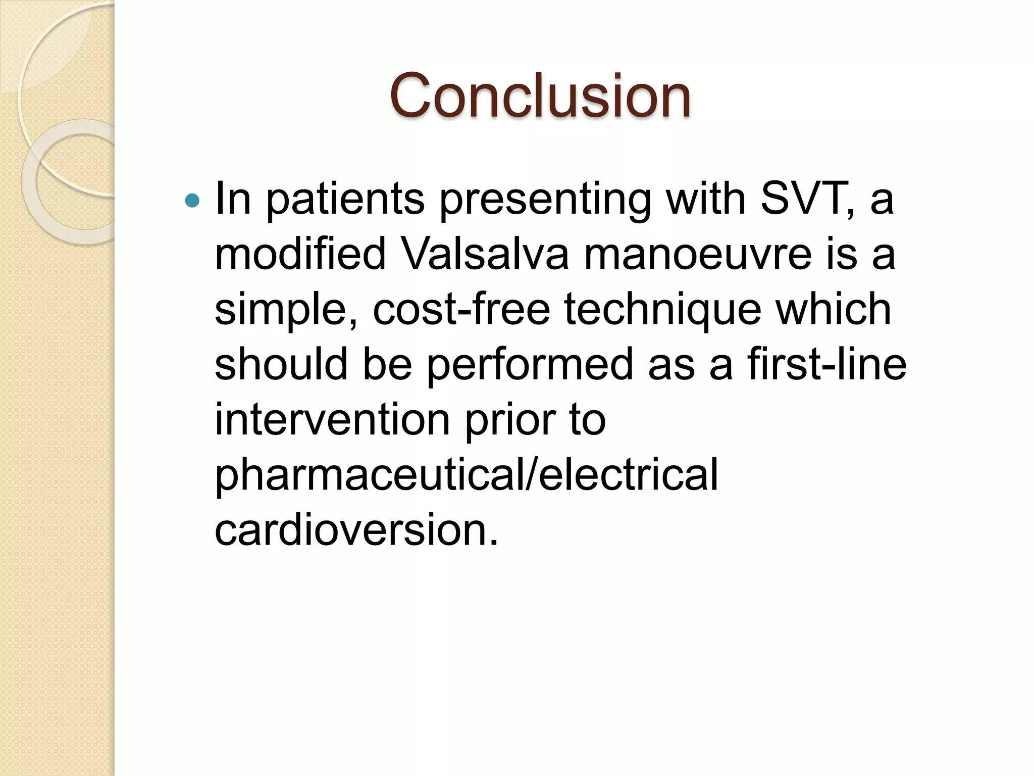 Journal Review - REVERT Trial: Modified Valsalva for Supraventricular Tachycardia (SVT) | PPTX
