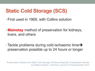 Kidney Preservation: method and trends | PPTX
